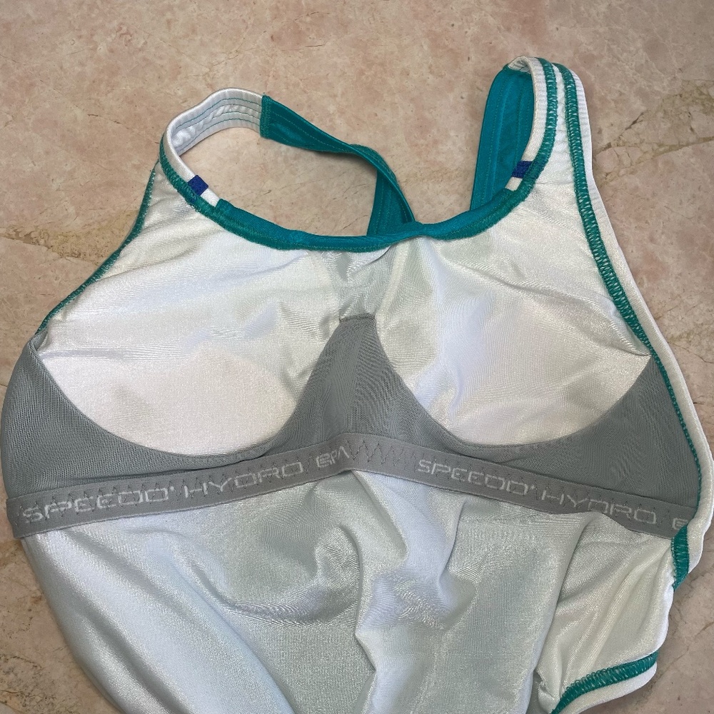 Speedo 80s Style High Cut One Piece Swimsuit - Gem